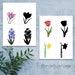 Flower Printable Shadow Matching Cards. Montessori Spring - Etsy