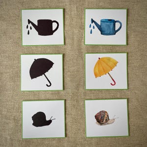Spring Shadow Matching Cards. Montessori Printable. - Etsy