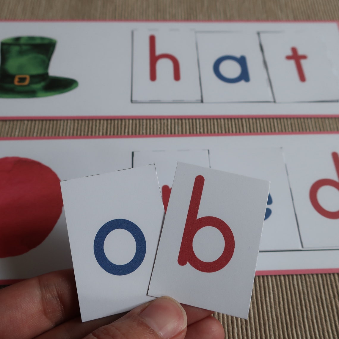 Montessori Printable Moveable Alphabet and CVC Word Matching - Etsy