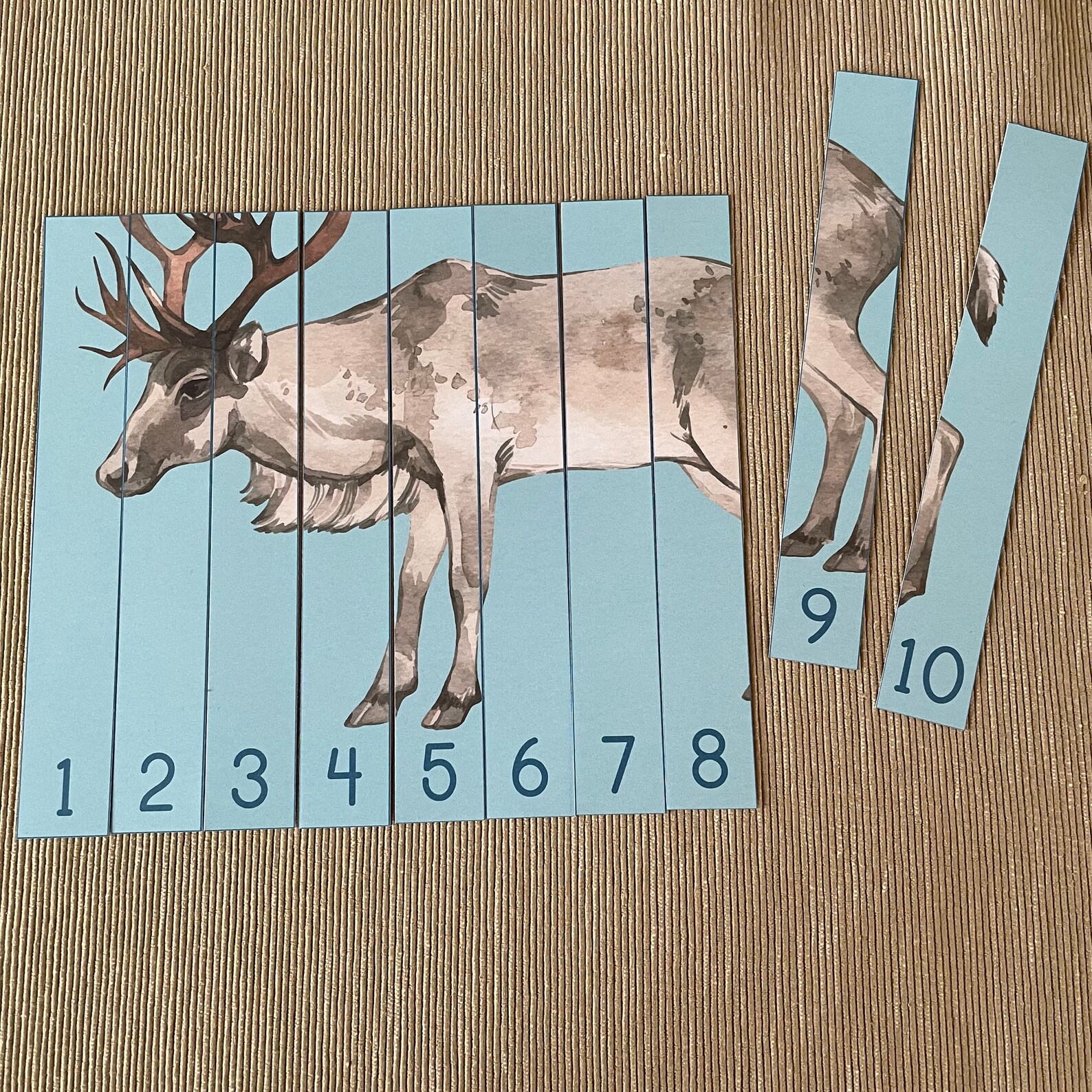 Arctic Animals Preschool Printable Puzzles 1-10. Penguin Number ...