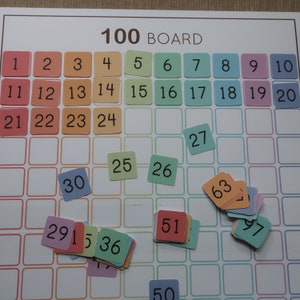 Hundred Board Hundred Chart. Count to 100 Activity for Preschool and ...