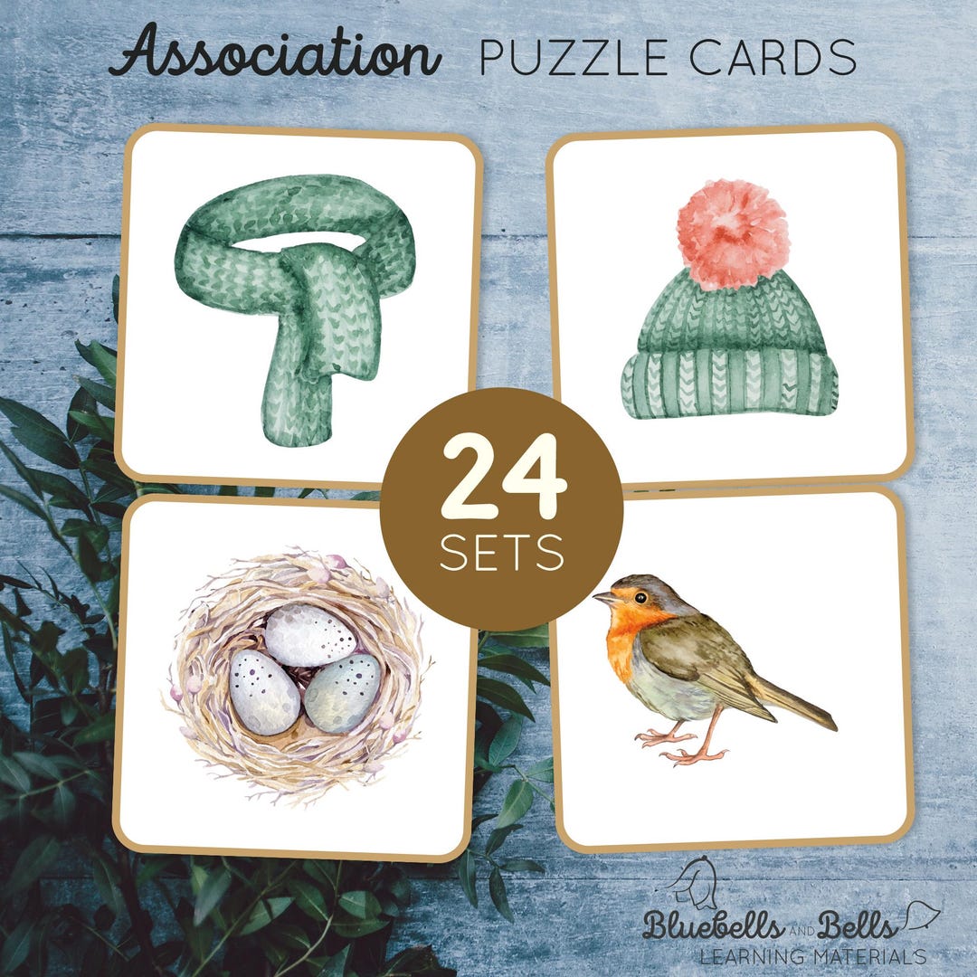 Preschool Printable Puzzle Association. What Goes Together Toddler ...