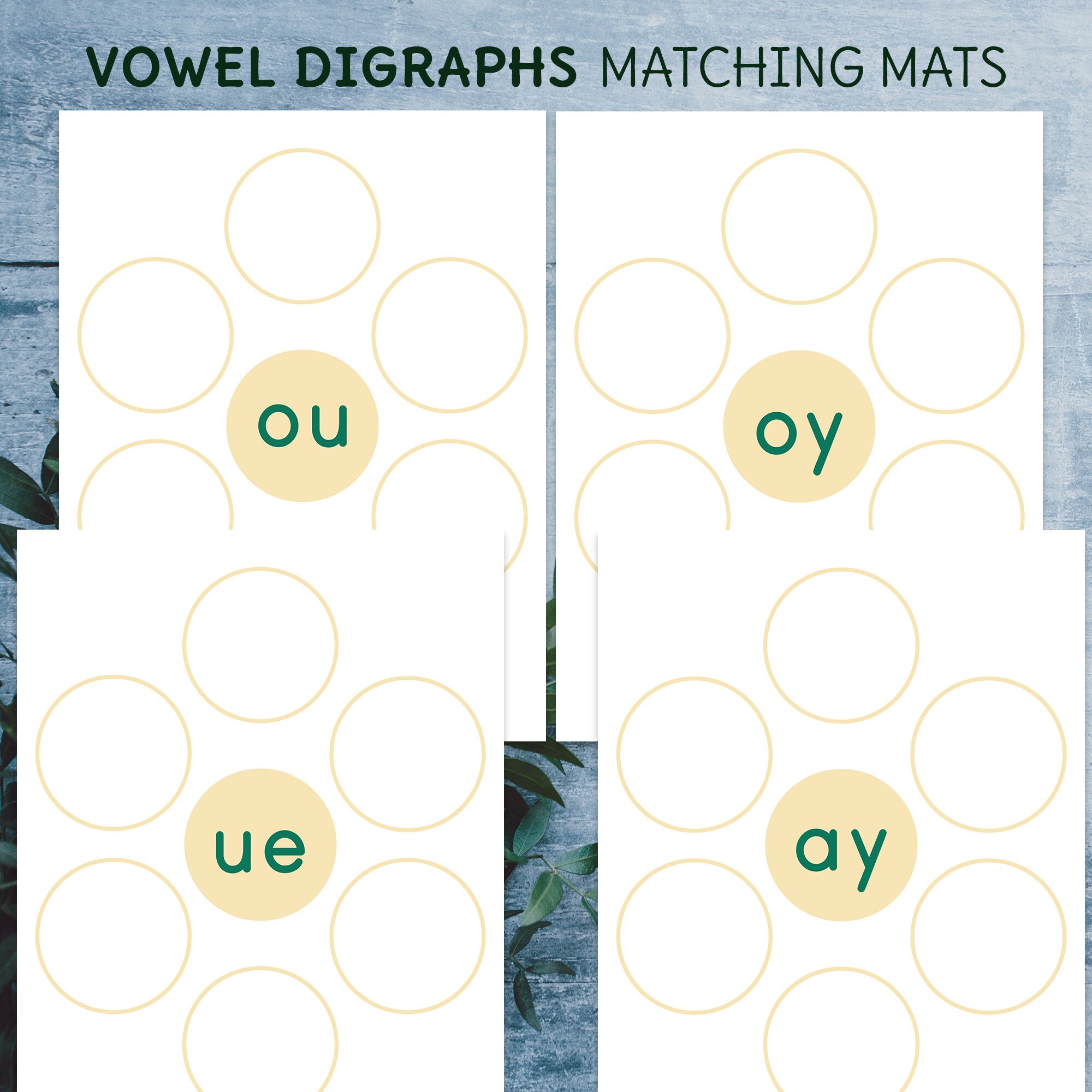 Digraph Posters. Phonogram Printable. - Etsy