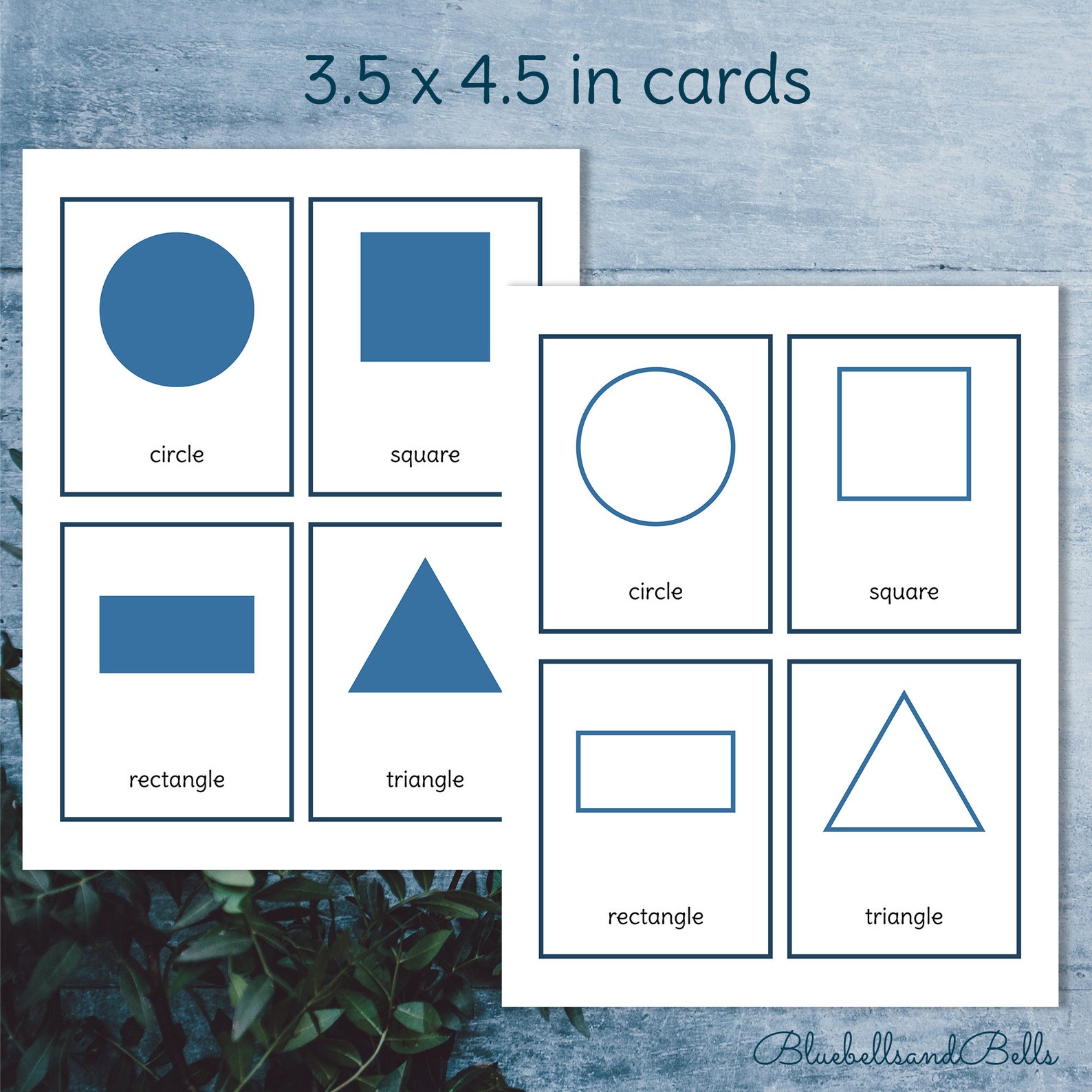 Montessori Printable Shapes Flash Cards. Preschool Matching - Etsy Canada