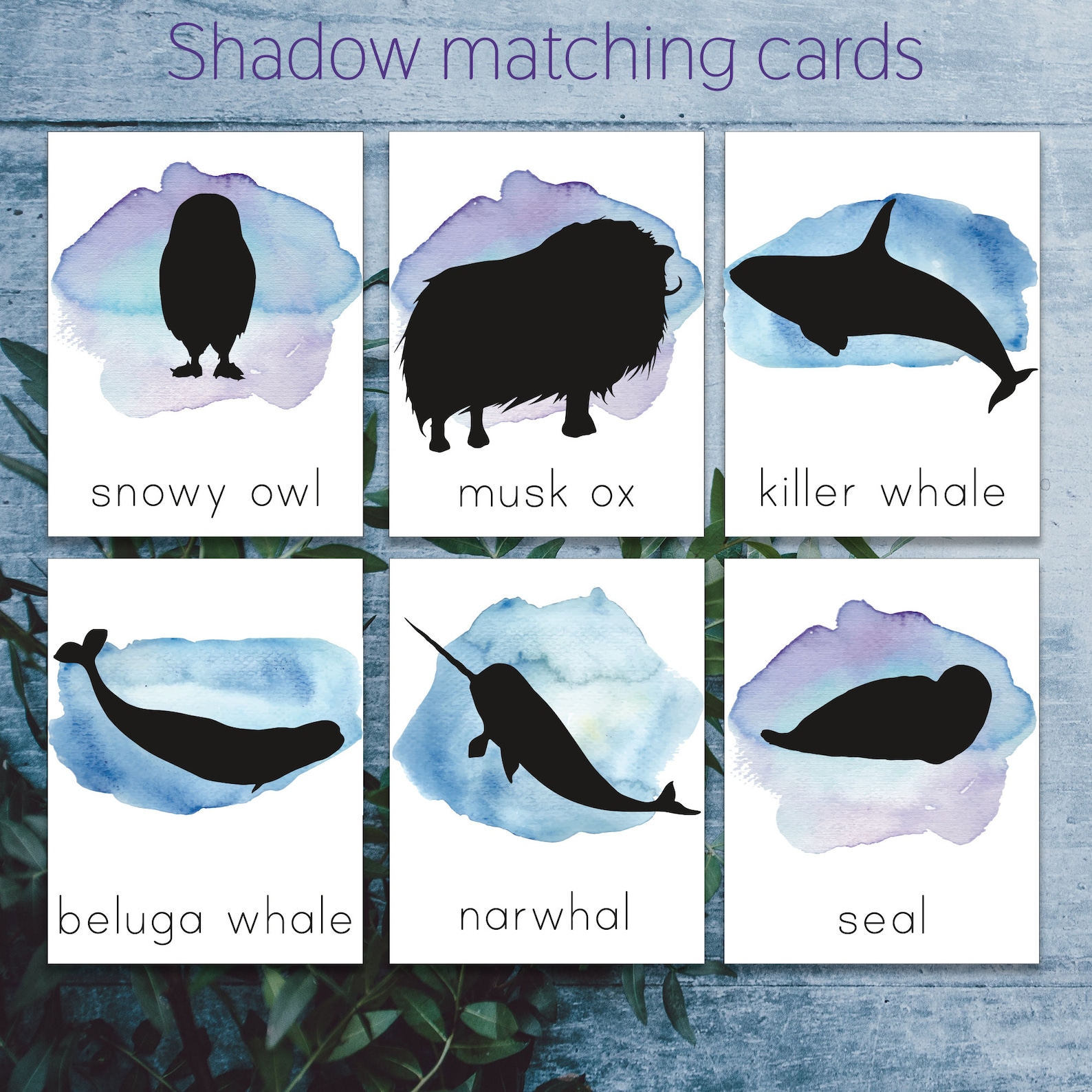 Arctic Animals Montessori Printable. North Pole Animals Toddler ...