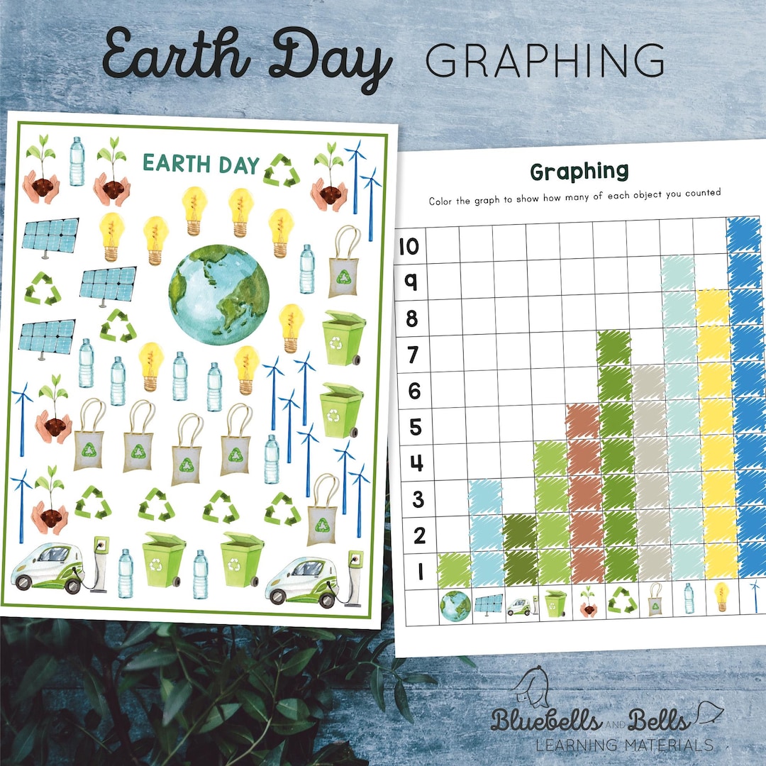 Earth Day Printable Graphing Activity. I Spy Preschool and Kindergarten ...