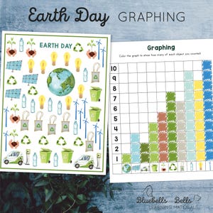 Earth Day Printable Graphing Activity. I Spy Preschool and Kindergarten ...
