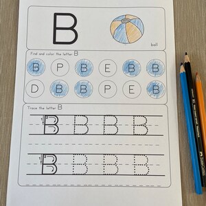 Alphabet Worksheets. Letter Tracing, Dab the Letter, Phonics Coloring ...
