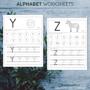 Alphabet Worksheets. Letter Tracing, Dab the Letter, Phonics Coloring ...