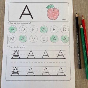 Alphabet Worksheets. Letter Tracing, Dab the Letter, Phonics Coloring ...