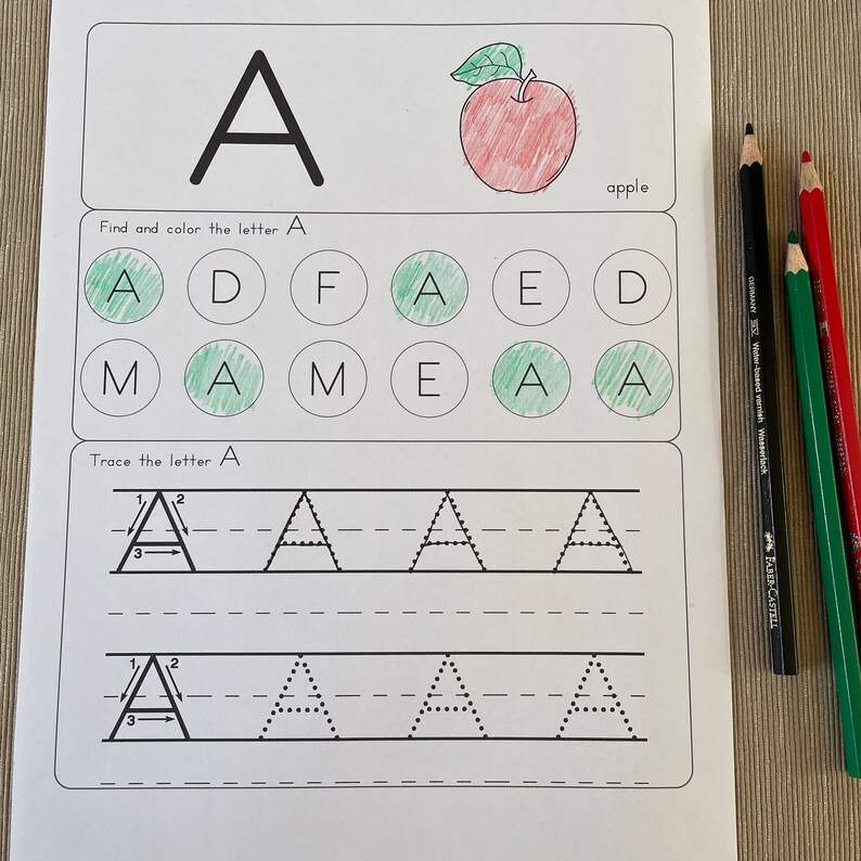 Alphabet Worksheets. Letter Tracing, Dab the Letter, Phonics Coloring ...