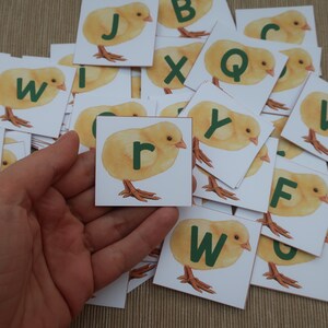 Spring Preschool Printable Letter Matching Chick and Egg. Easter ...