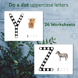 Montessori Printable Do a Dot Alphabet Worksheets for Toddlers and ...