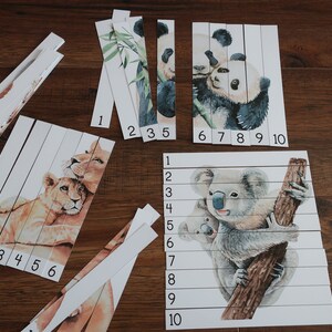 Mother's Day Preschool Printable Number Sequence Puzzles 1-10. Mother ...