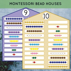 Montessori Bead Addition Activity. Montessori Printable Math Bead ...