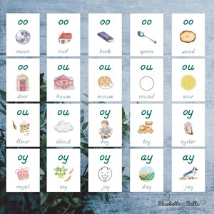 Digraph Cards Printable. - Etsy
