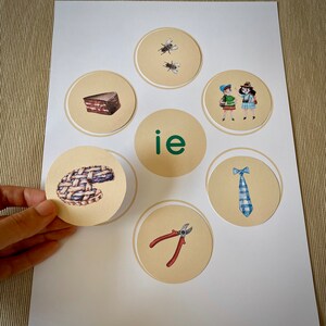 Digraph Posters Vowels. Montessori Green Series Phonics Matching ...
