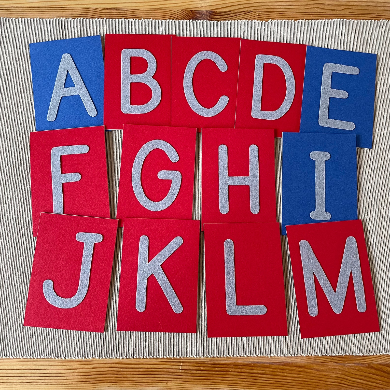 Montessori Sandpaper Letters Alternative FELT. Montessori Tactile ...