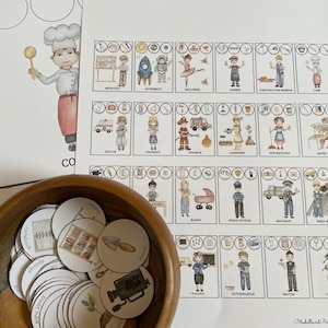 Occupations Cards Matching Activity. Community Helpers Printable ...