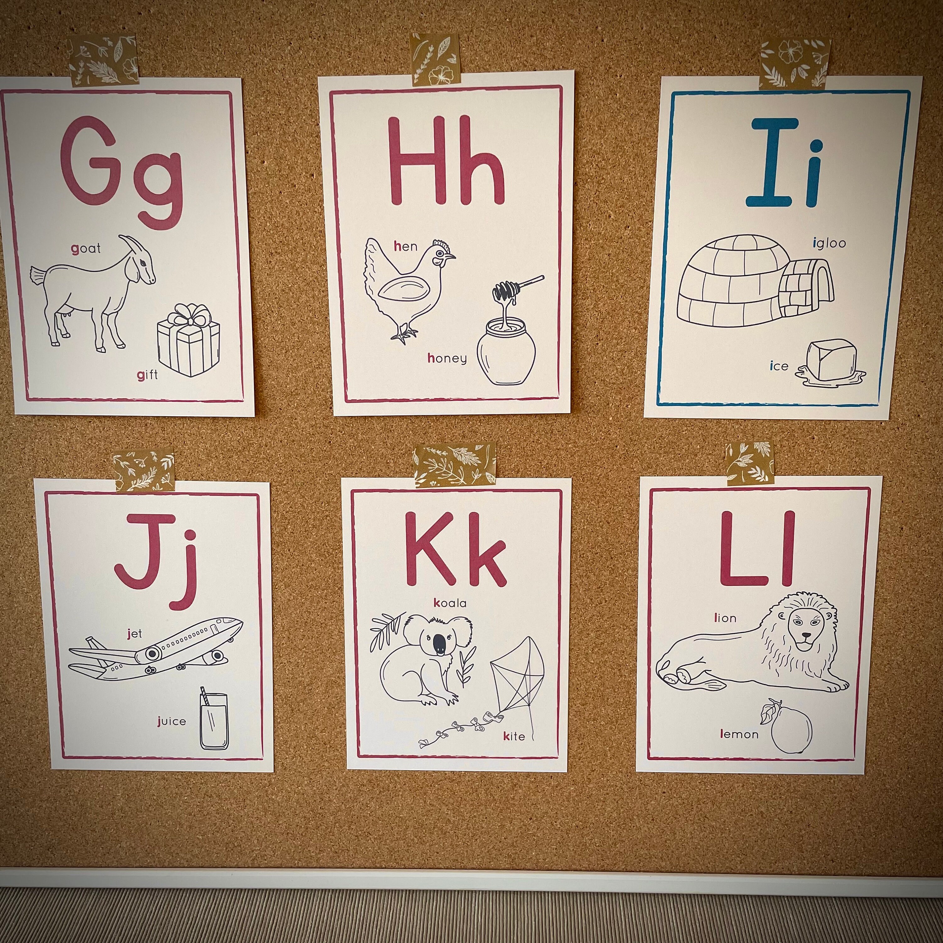 Alphabet Printable Cards. Phonics for Toddlers and Preschool. - Etsy