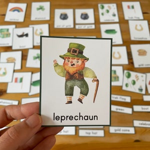 St. Patrick's Day Montessori Printable 3-part Cards. Preschool and ...
