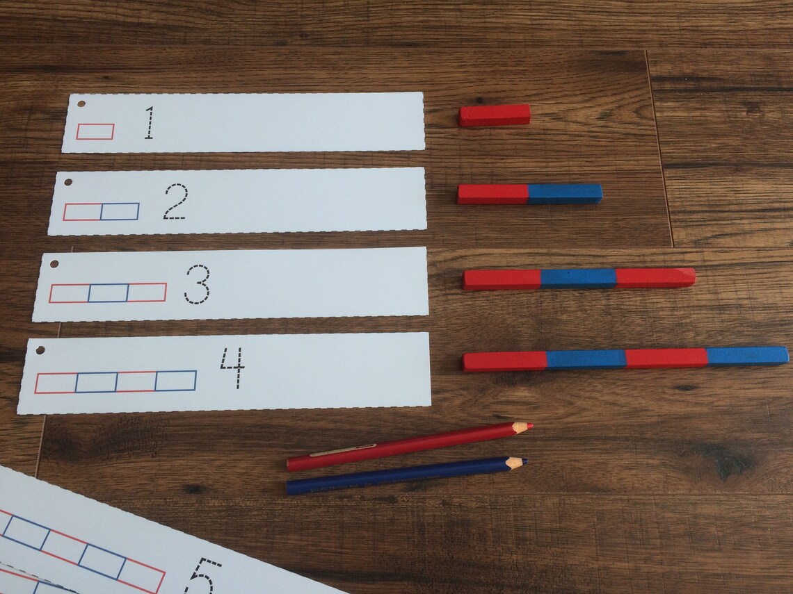 Montessori Number Rods Coloring Booklet. Montessori Math - Etsy