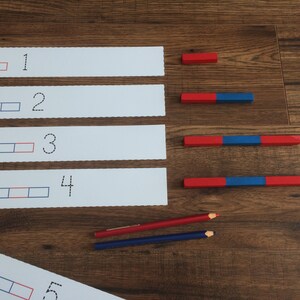 Montessori Number Rods Coloring Booklet. Montessori Math Printable. - Etsy