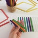 Craft Stick Patterns. Preschool Shape Matching Game. Montessori ...