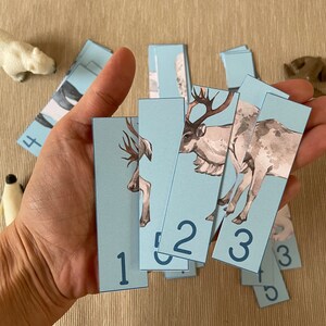 Toddler Arctic Animals Puzzle 1-5 Number. Penguin Printable Math ...