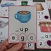Phonics Printable CVC Word Clip Cards. Beginning Sound - Etsy