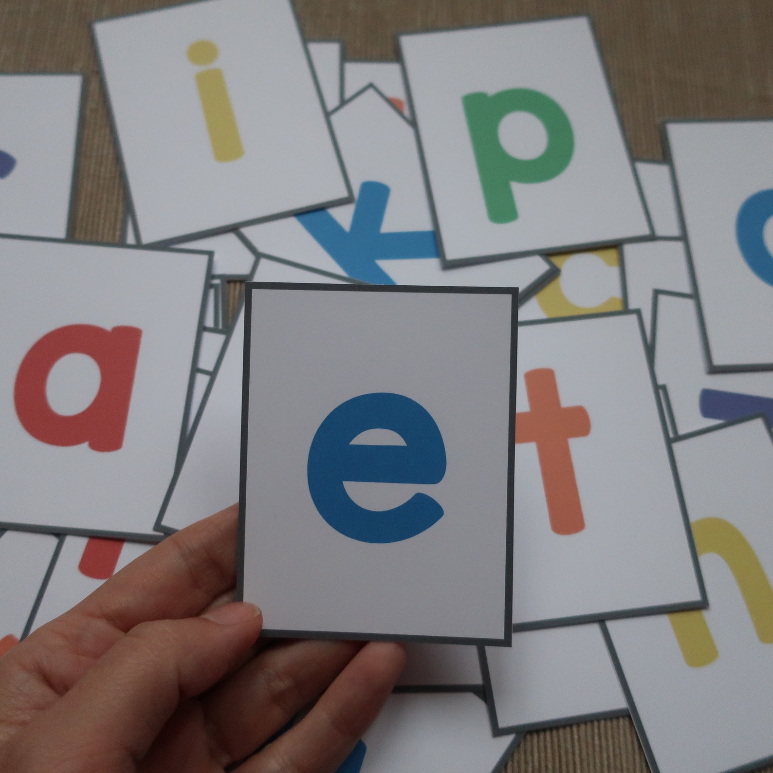 Alphabet Cards. Rainbow Letter Flash Cards Printable. Toddler - Etsy