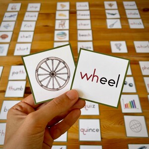 Digraph Cards Matching Activity. Montessori Phonics Green Series ...