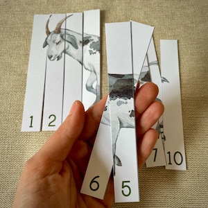 Farm Animal Number Sequence Puzzles 1-10. Preschool Math Printable ...