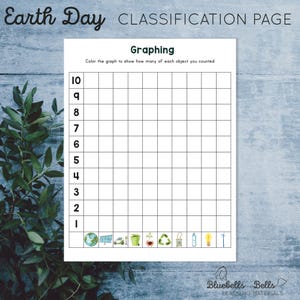Earth Day Printable Graphing Activity. I Spy Preschool and Kindergarten ...