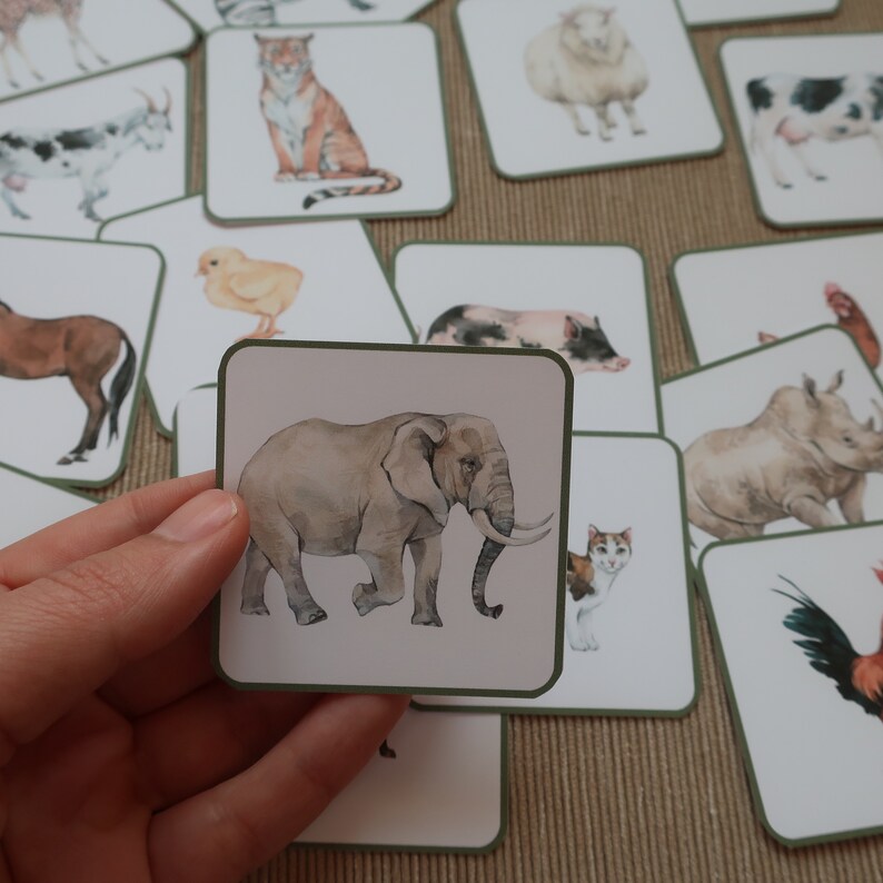 Animal Sorting Activity Farm and Wild. Montessori Toddler and - Etsy