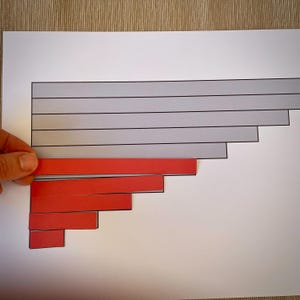 Montessori Red Rods Printable Activity. Montessori Size Sorting ...