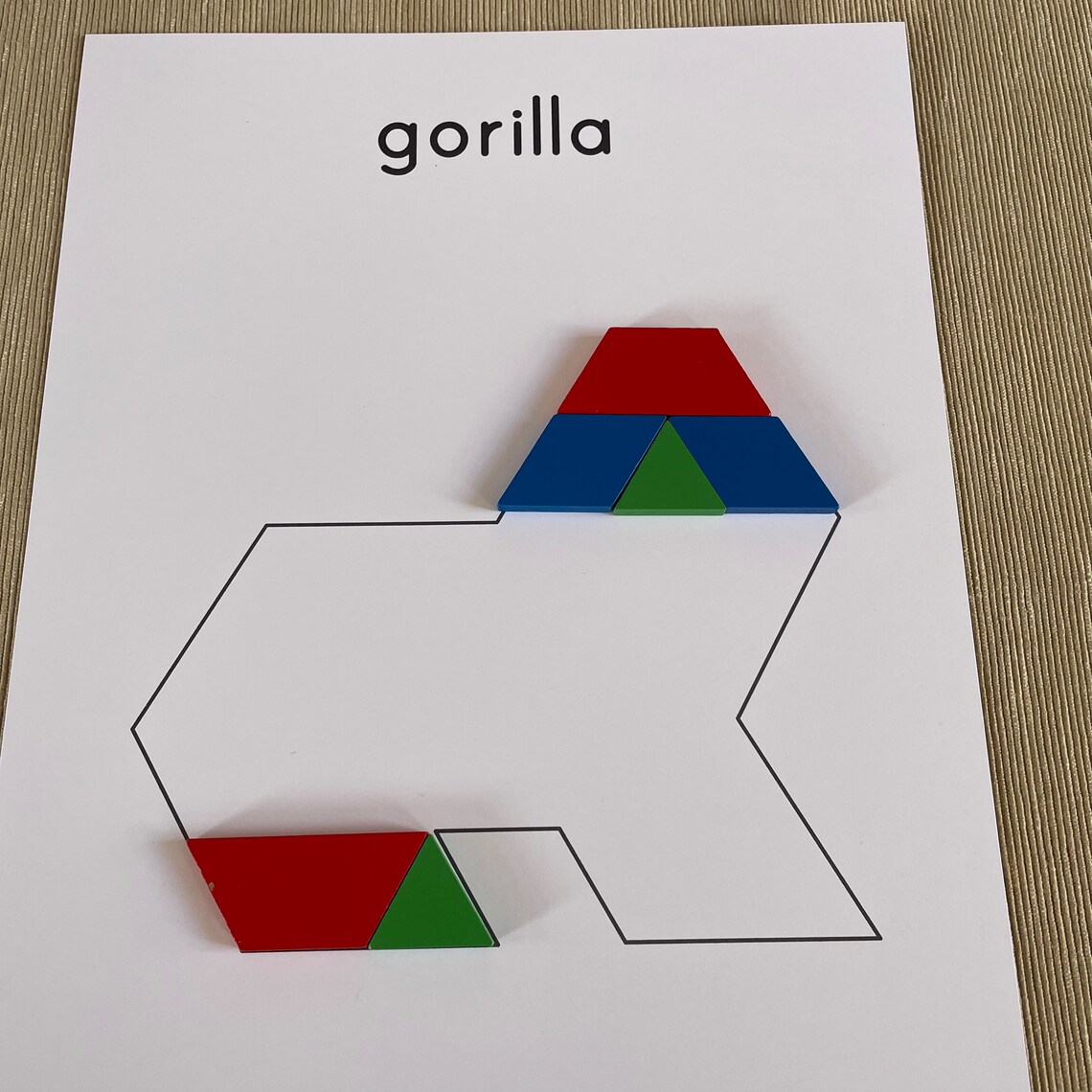 Africa Animals Pattern Blocks Templates. Wild Animals Toddler - Etsy