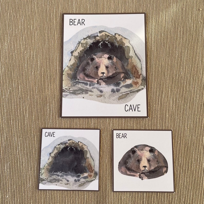 Animal Homes Cards and Matching Activity. - Etsy