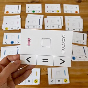 Montessori Bead Bar Comparing Numbers to Ten. More Than, Less Than ...