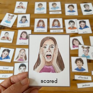 Emotions 3-part Cards. Montessori Printable Feelings Vocabulary ...