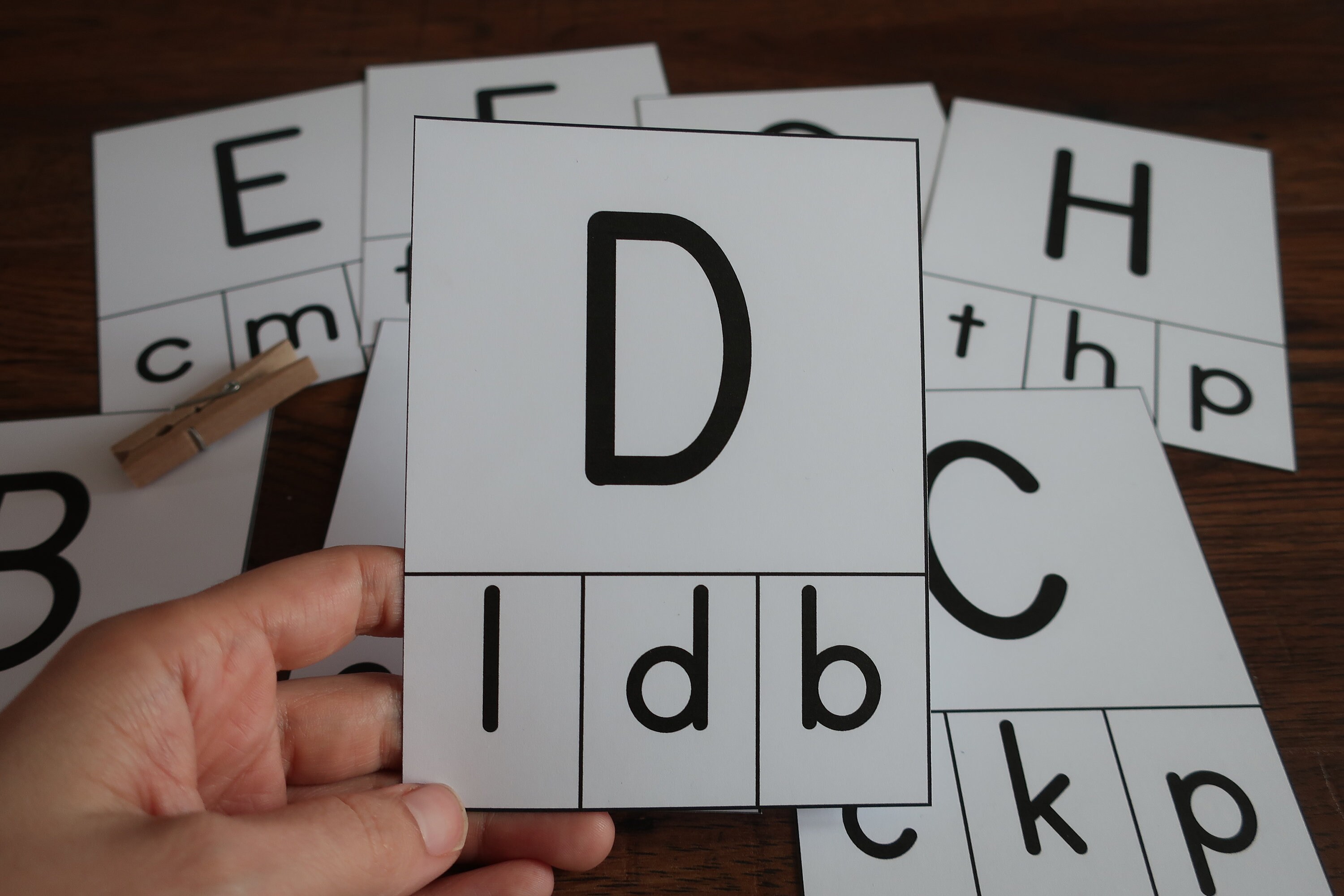 ABC Clip Cards. Letter Recognition. Letter Case Matching. - Etsy Australia