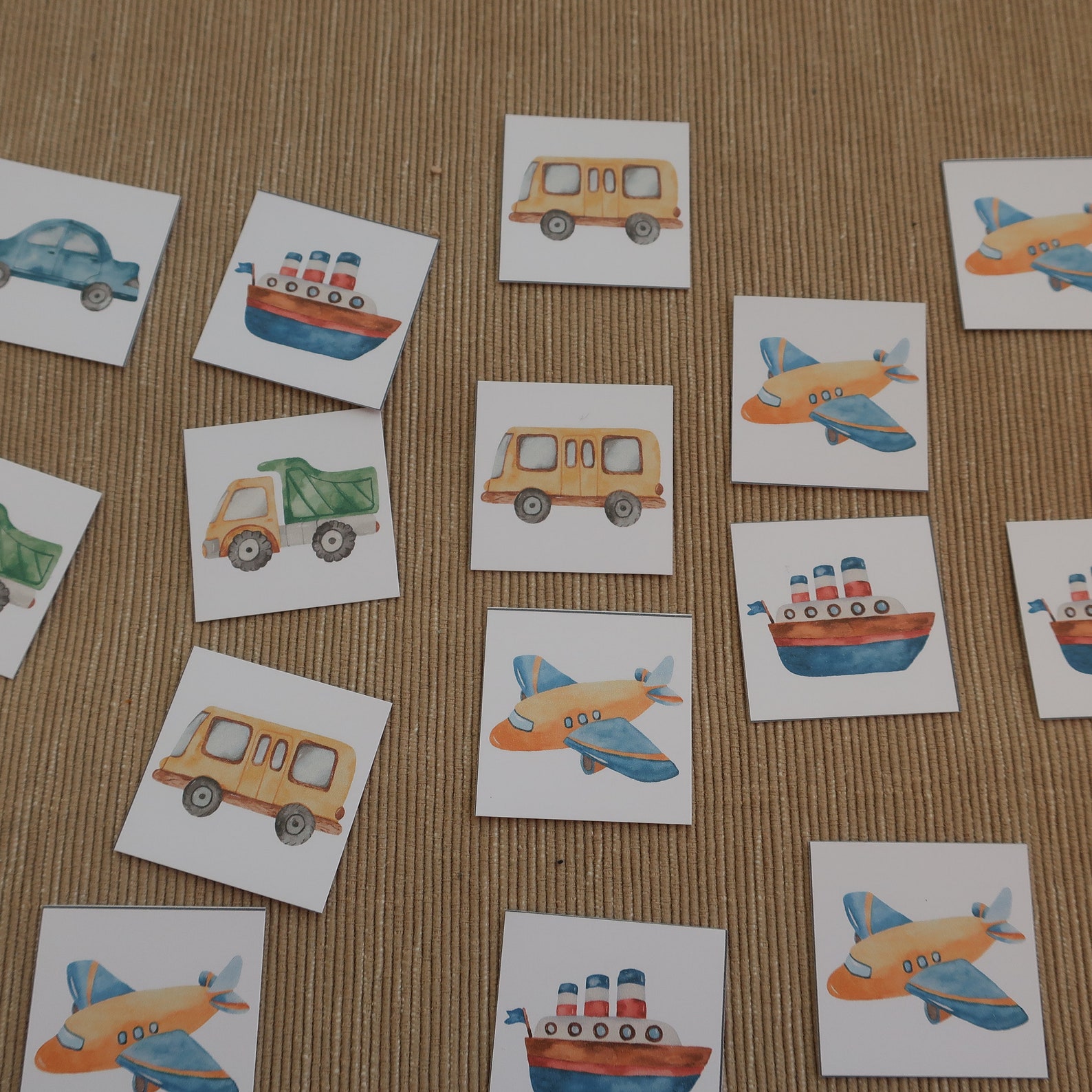 Montessori Toddler Counting Activity Printable Transportation - Etsy