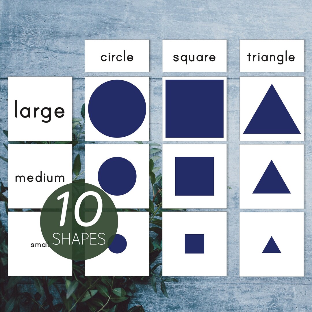 Shape Sorting Activity. Montessori Printable. - Etsy