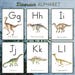 Dinosaur Alphabet Flashcards. Watercolor Letter Cards. Kids Printable ...
