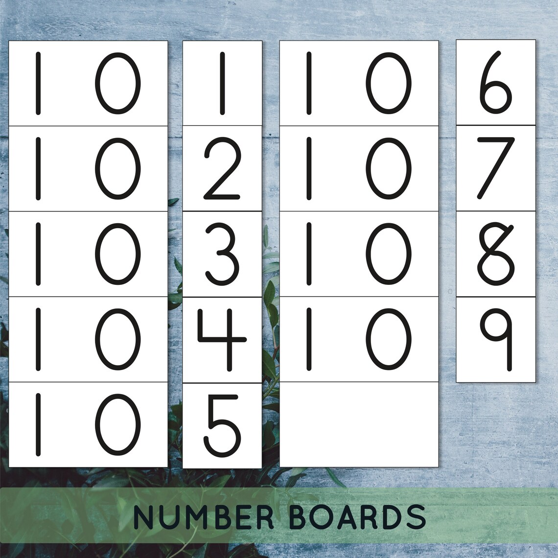 Montessori Teen Beads Printable Cards and Worksheets. - Etsy