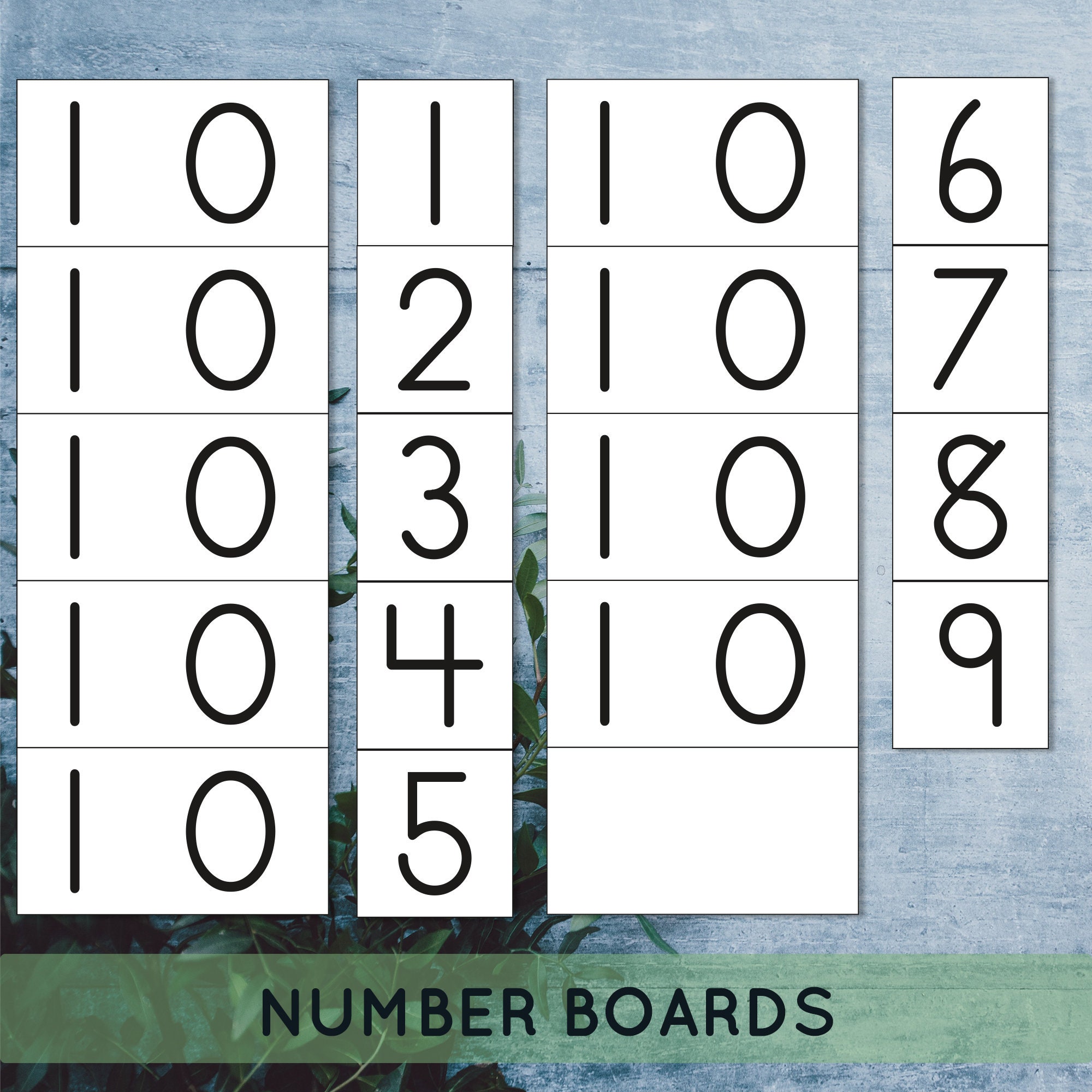 Montessori Teen Beads Printable Cards and Worksheets. - Etsy