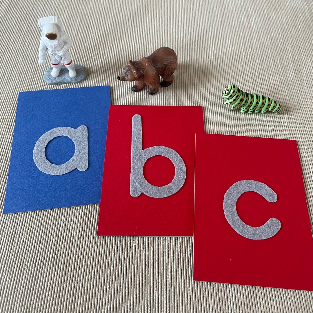 Montessori Sandpaper Letters Alternative FELT. - Etsy
