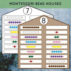 Montessori Bead Addition Activity. Montessori Printable Math Bead ...