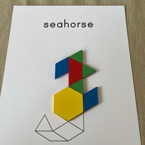 Ocean Animals Pattern Blocks Templates. Preschool and Kindergarten ...