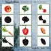 Vegetables Printable Shadow Matching Cards. Montessori Toddler Activity ...